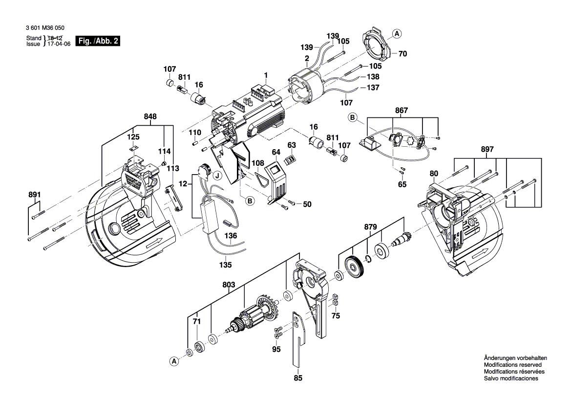 BOSCH Umlenkscheibe | Ersatzteile für GCB 120 - 3601M360B0 | 1619PA8878
