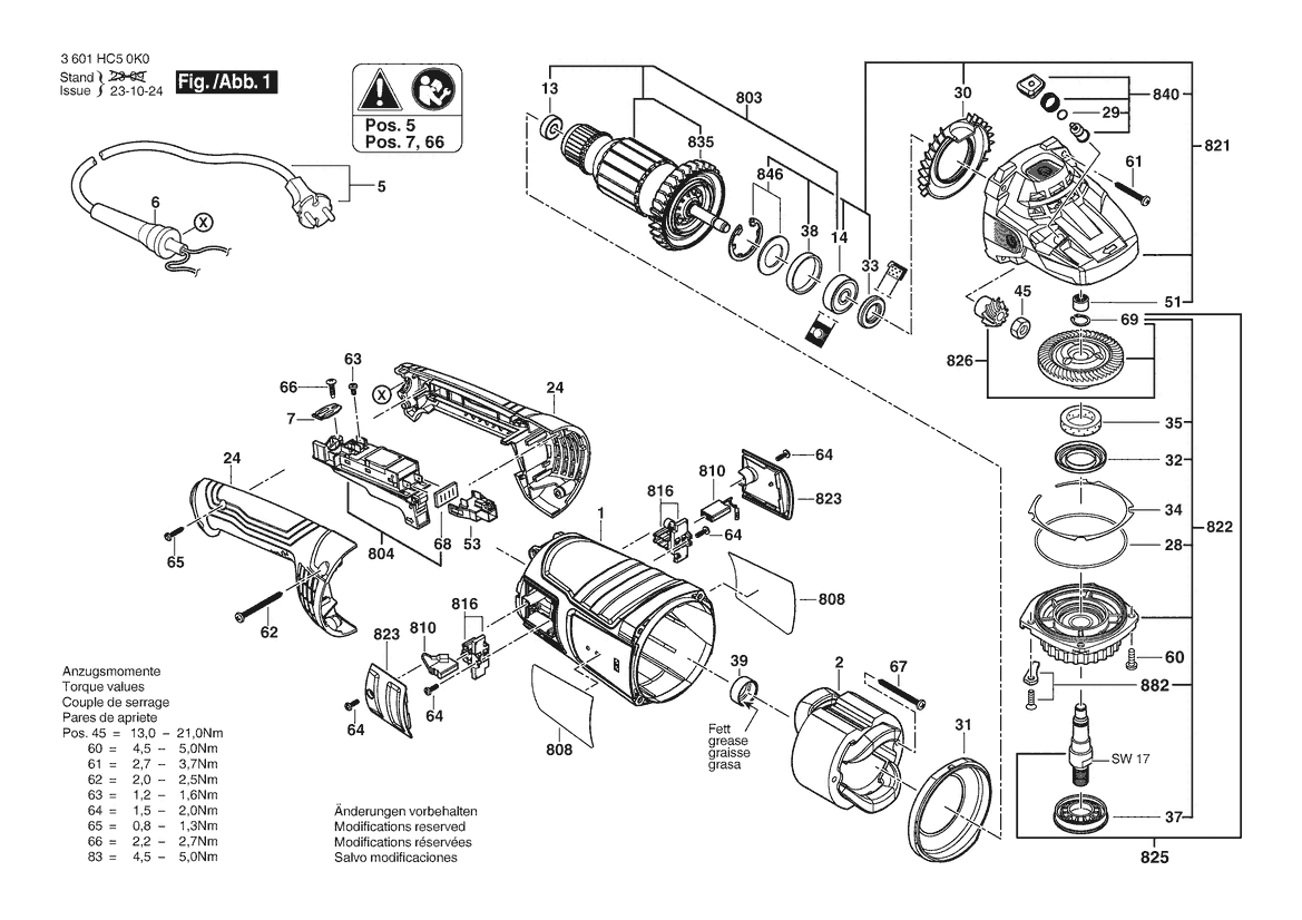 BOSCH GWS 27-230 - 3601HC50K0