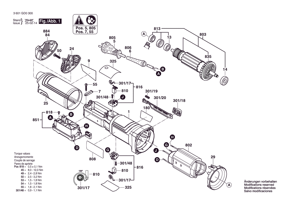 BOSCH Druckfeder | Ersatzteile für GWS 17-125 S - 3601GD03G0 | 1604611042