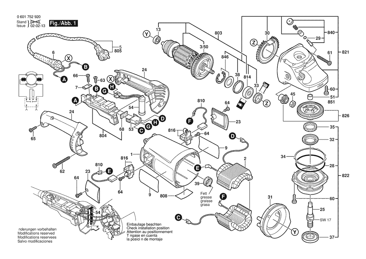 BOSCH GWS 230 J - 0601752920