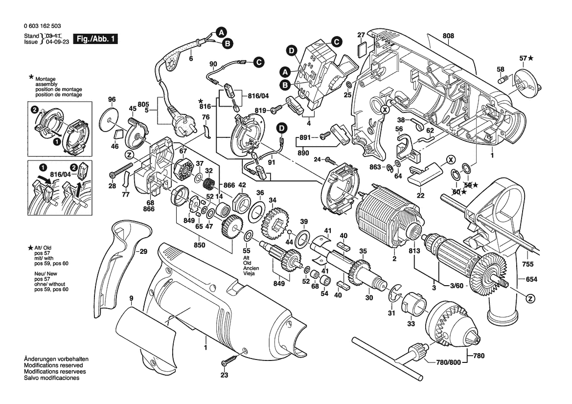 BOSCH PSB 750-2RE - 0603162532