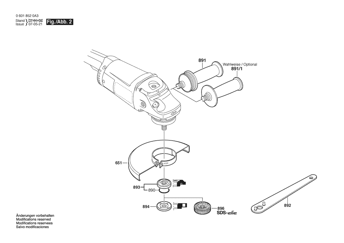 BOSCH GWS 21-230 H - 06018520A1