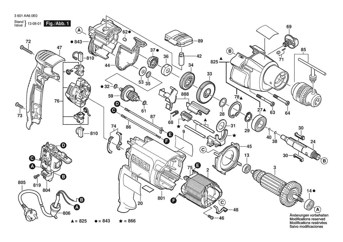 BOSCH GBM 16-2 RE - 3601AA60E0