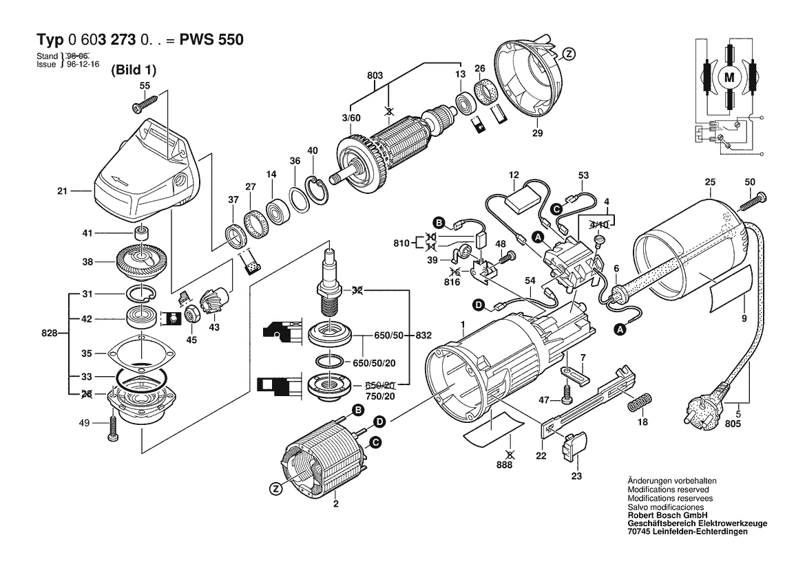 BOSCH PWS 550 - 0603273037