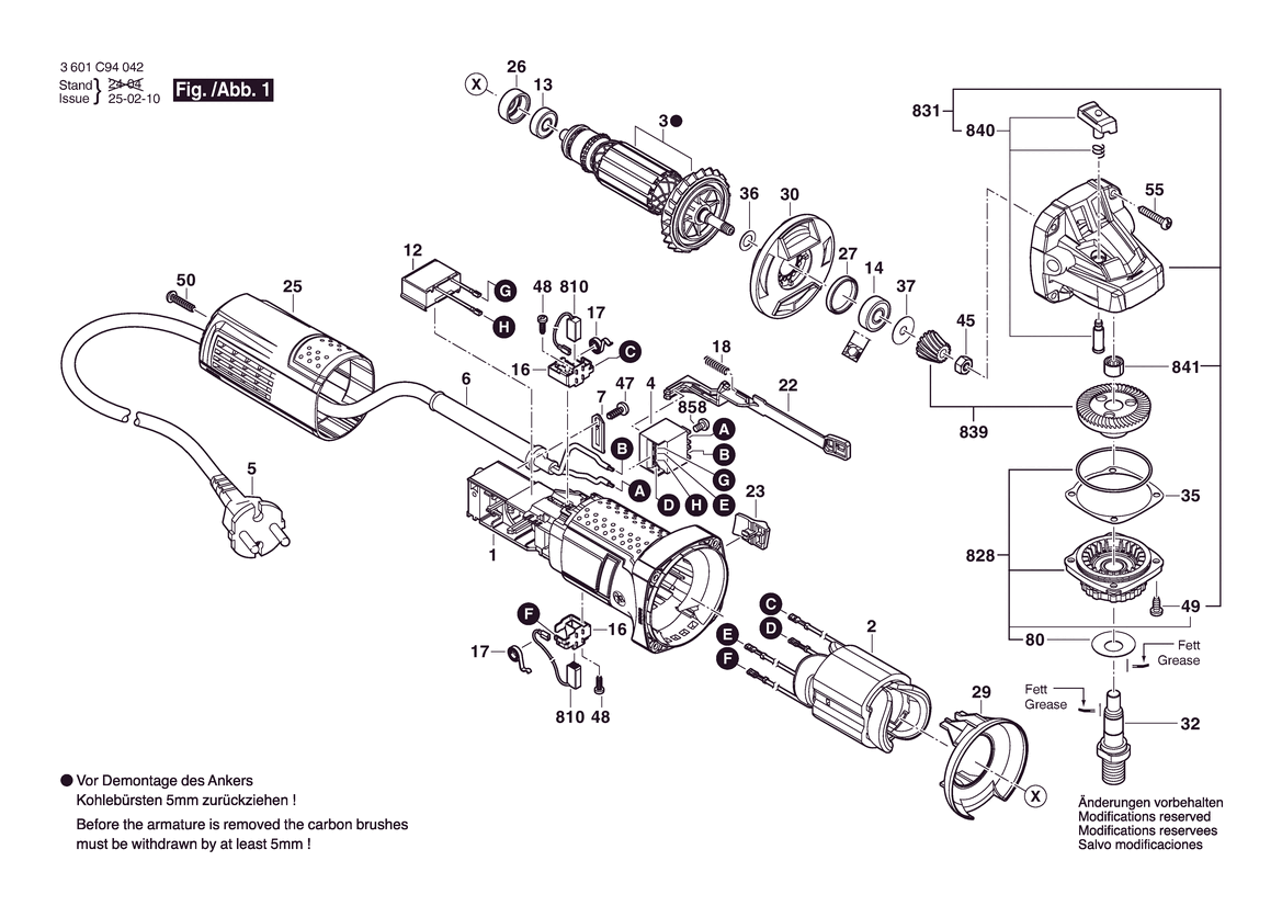 BOSCH GWS 710 - 3601C94043