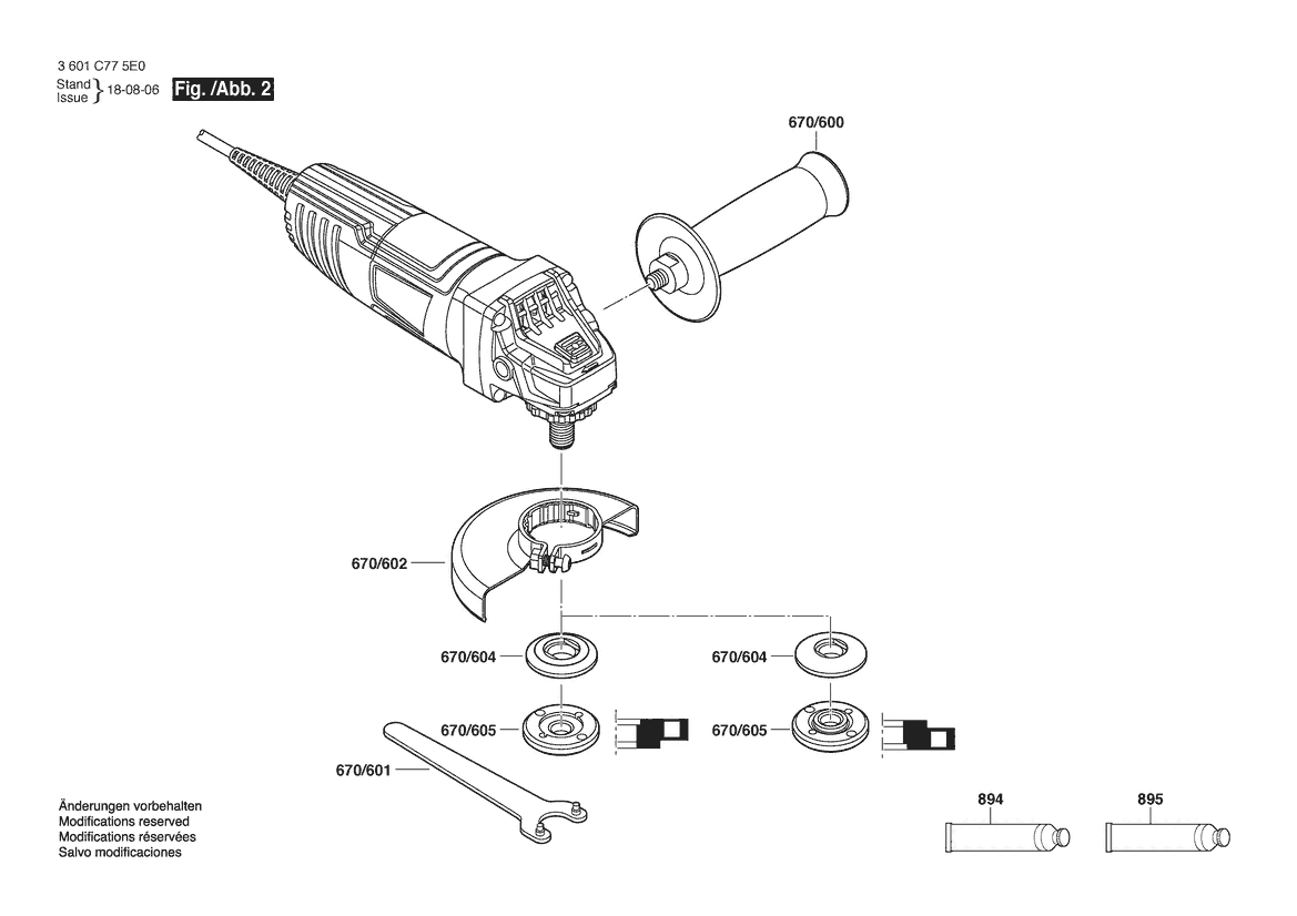 BOSCH GWS 850 BT - 3601C775G2