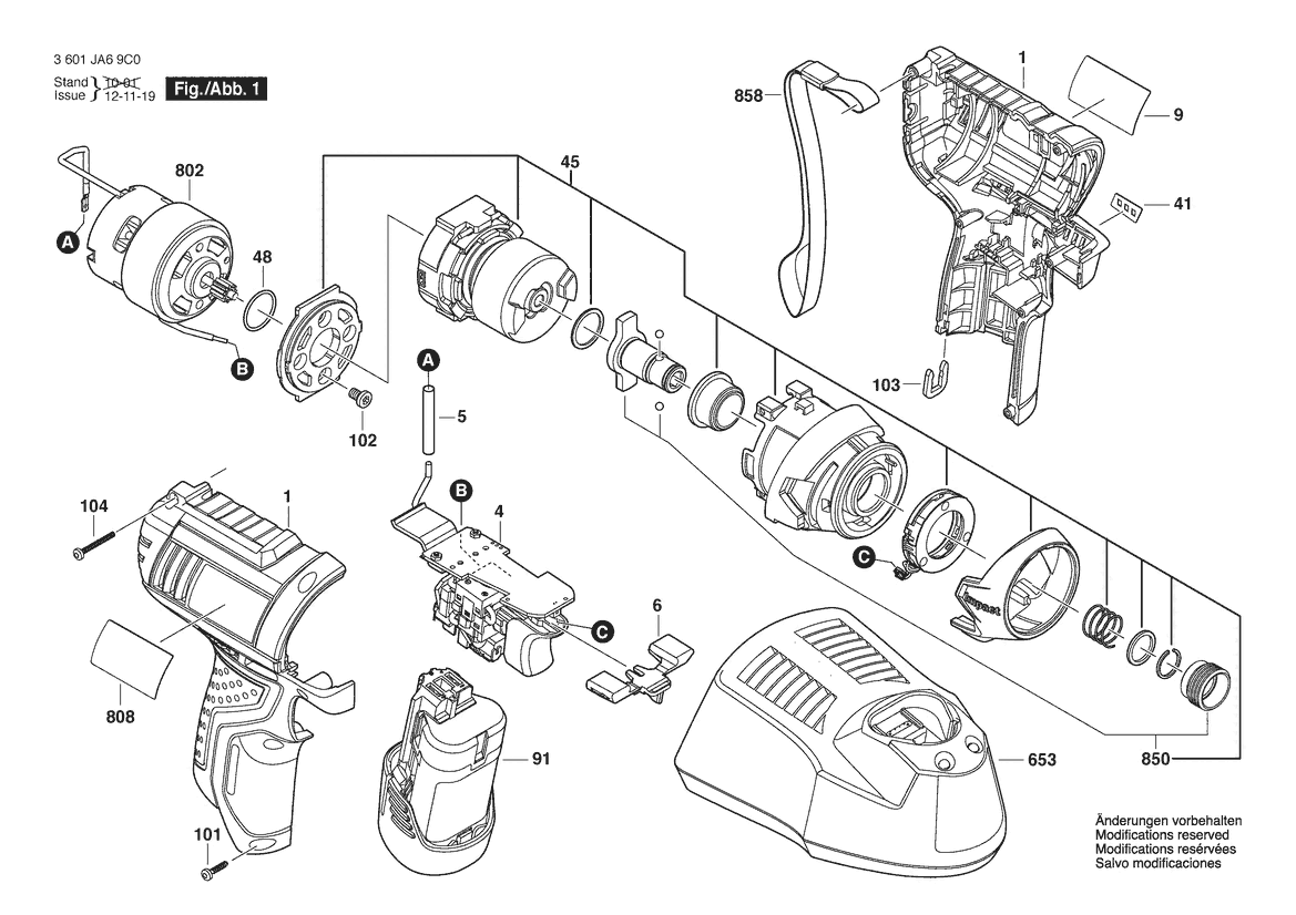 BOSCH GDR 12-LI - 3601JA69E1