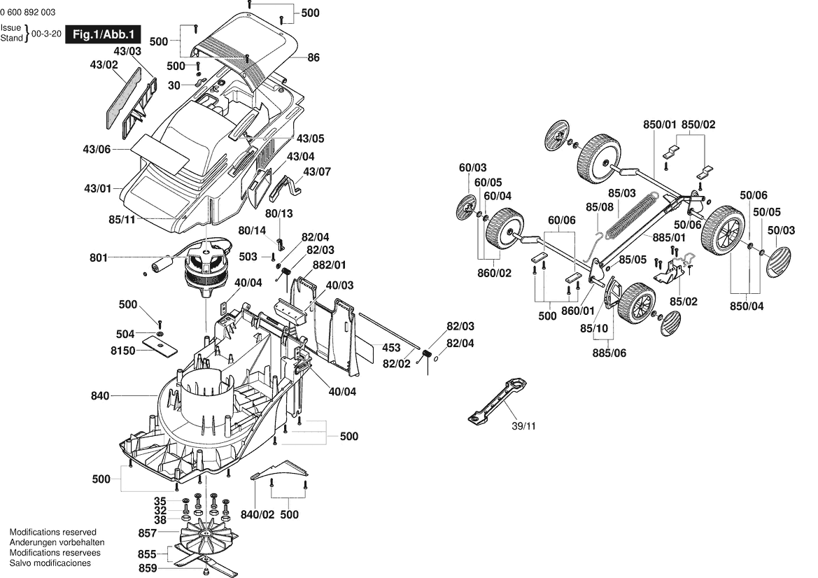 BOSCH ARM 36 - 0600892042