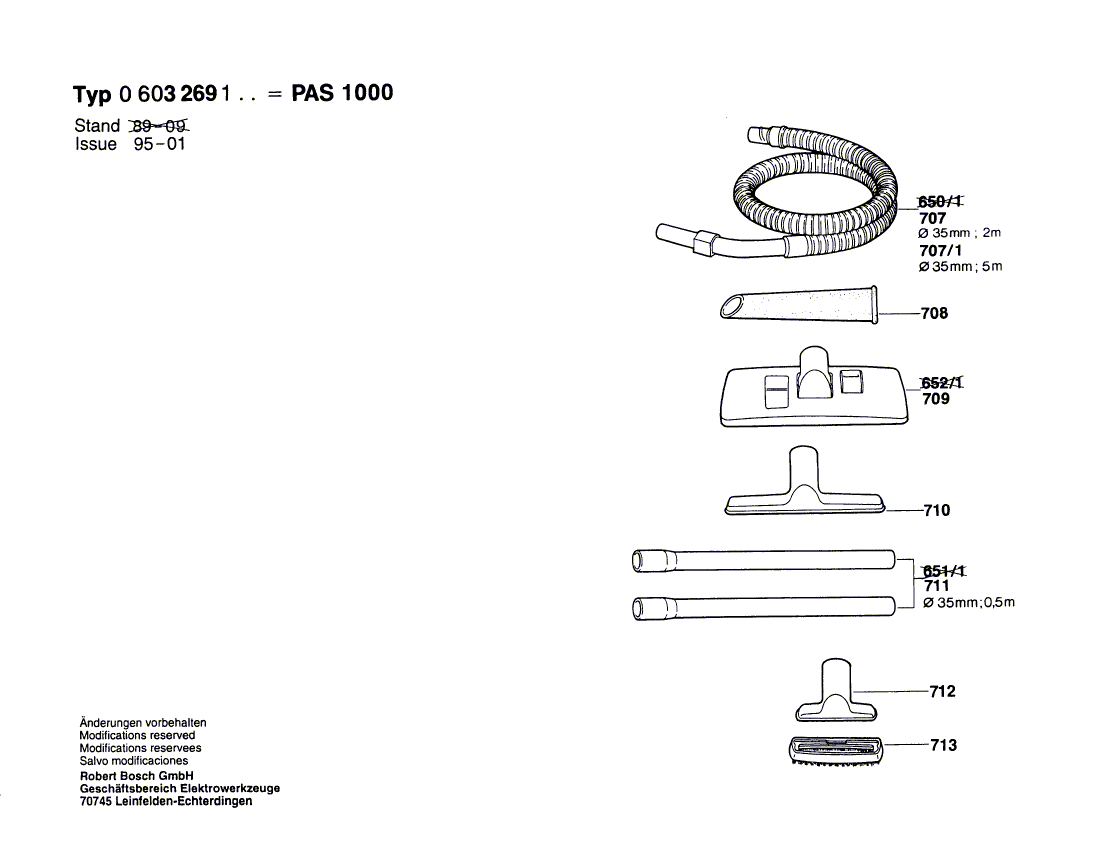 BOSCH PAS 1000 - 0603269141